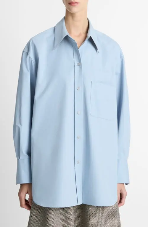 Vince Oversized Cotton Button-up Shirt - Amalfi
