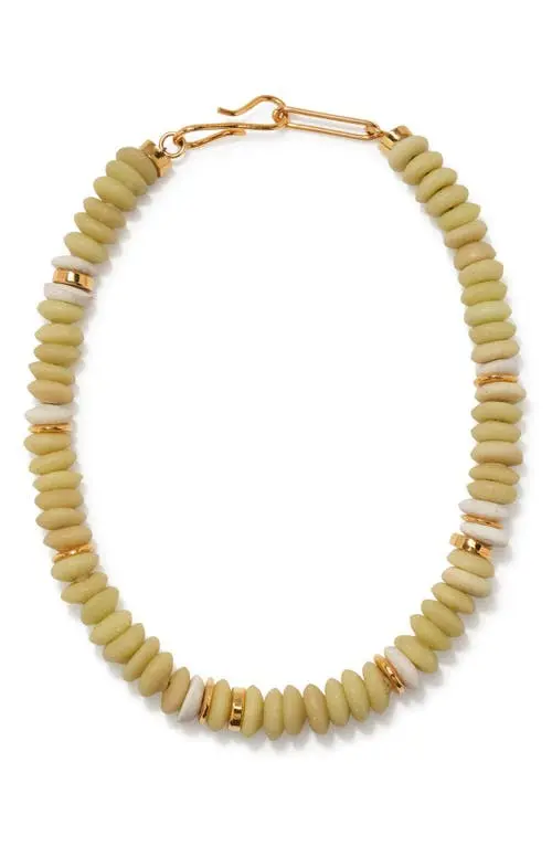 LIZZIE FORTUNATO Laguna Beaded Necklace - Yellow