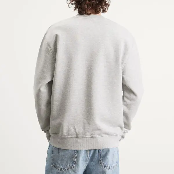 Ami Loopback Fleece Sweatshirt - Gris Cendre Chine