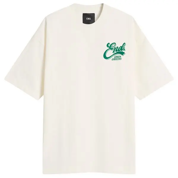 END. Outdoor Sign T-shirt - Ecru
