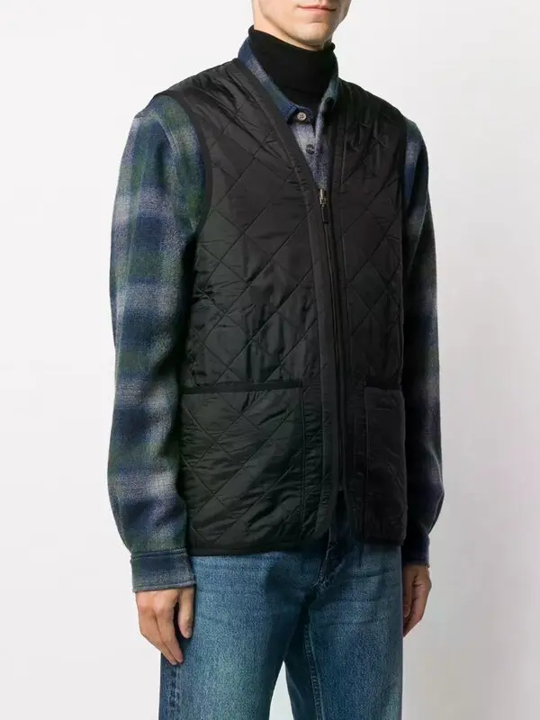 Barbour Quilted Zip-up Gilet - Black