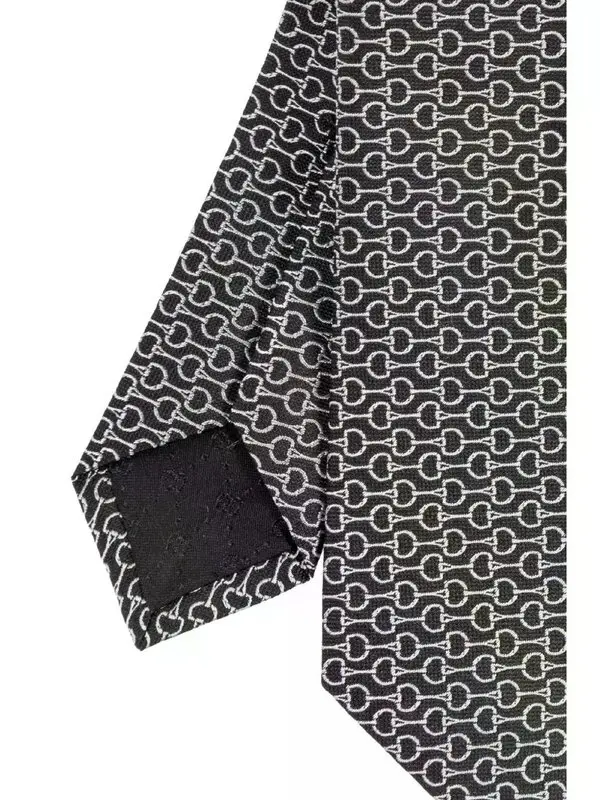 Gucci Horsebit Silk Neck Tie
