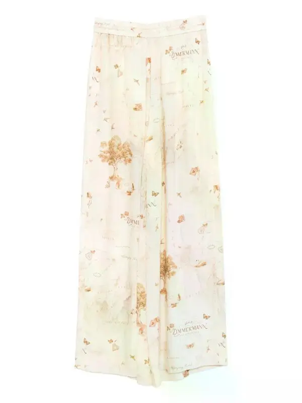 Zimmermann Drawstring Straight-leg Trousers