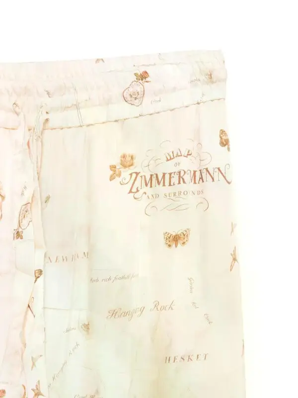 Zimmermann Drawstring Straight-leg Trousers
