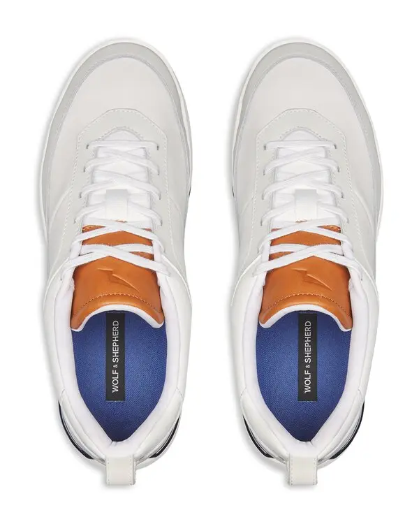 Wolf & Shepherd Baller One Sport Lace Up Sneakers - White Multi