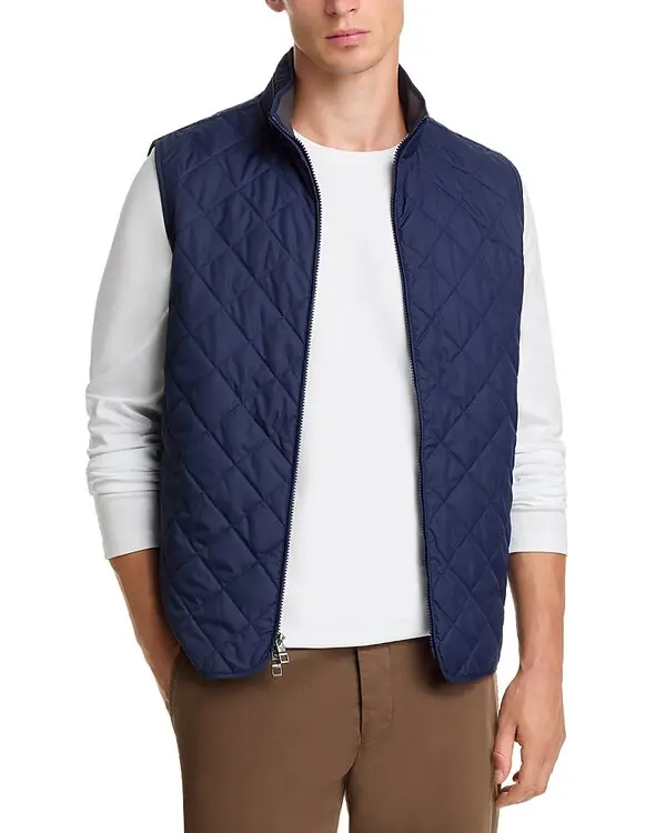 Peter Millar Essex Zip-up Vest - Navy