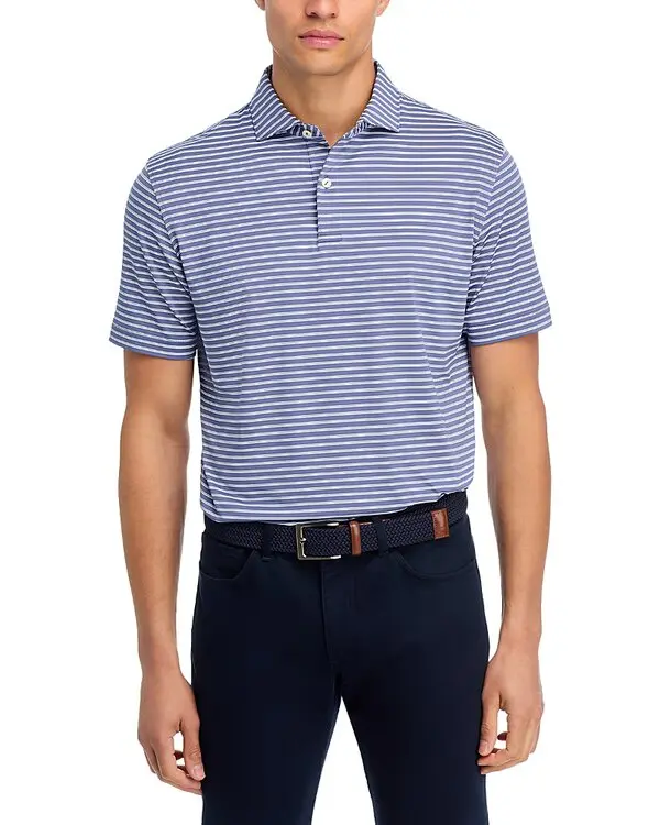 Peter Millar Crown Crafted Bridge Performance Jersey Polo - Nebula Blue