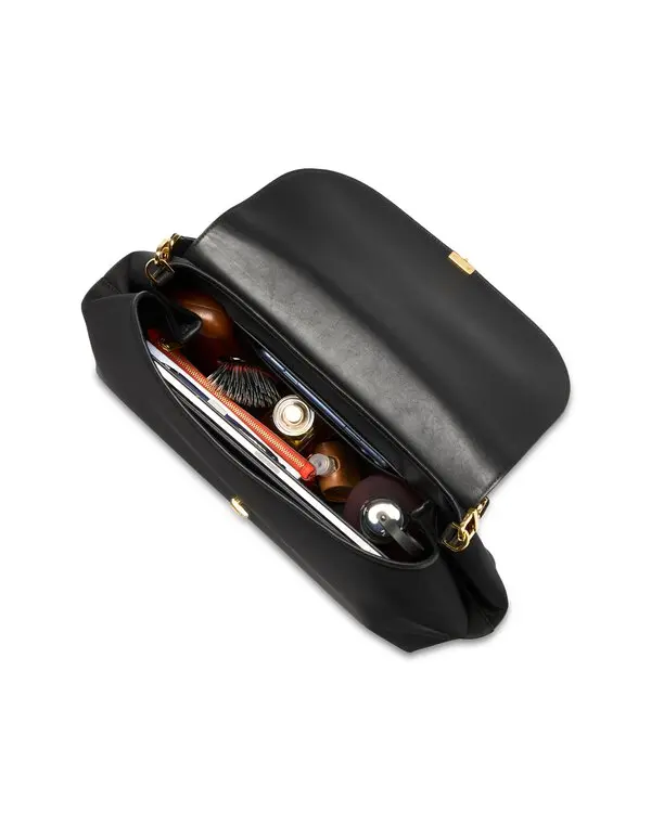 TOTEME T-lock Convertible Satchel - Black