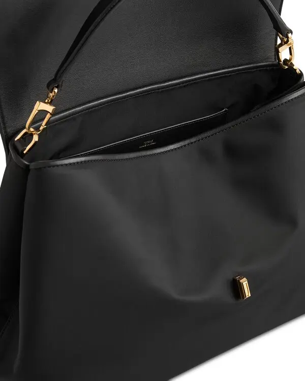 TOTEME T-lock Convertible Satchel - Black
