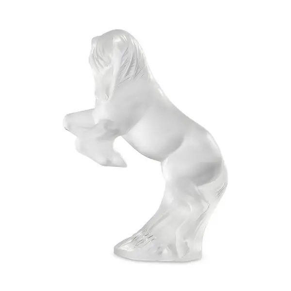 Lalique Prancing Horse Sculpture, Small - Clear