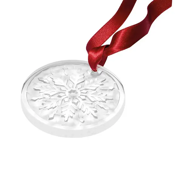 Lalique Frost Christmas Ornament - Clear