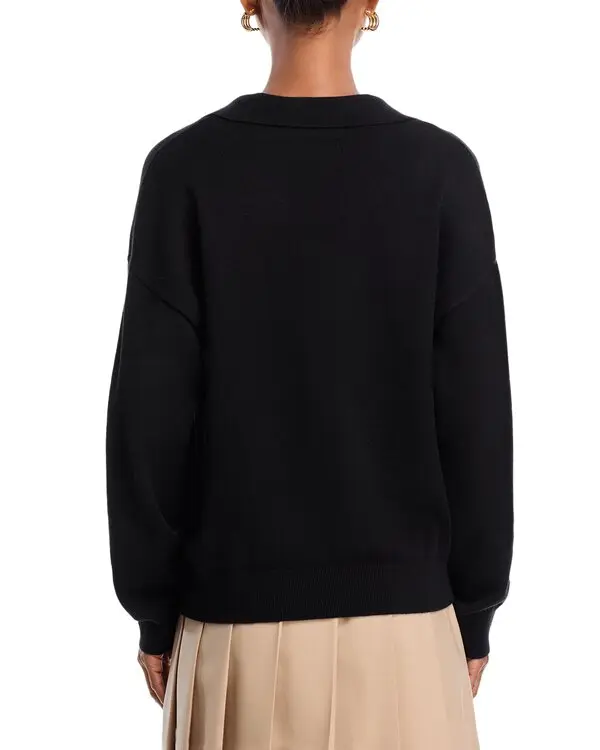French Connection Sloane Collared Sweater - Black