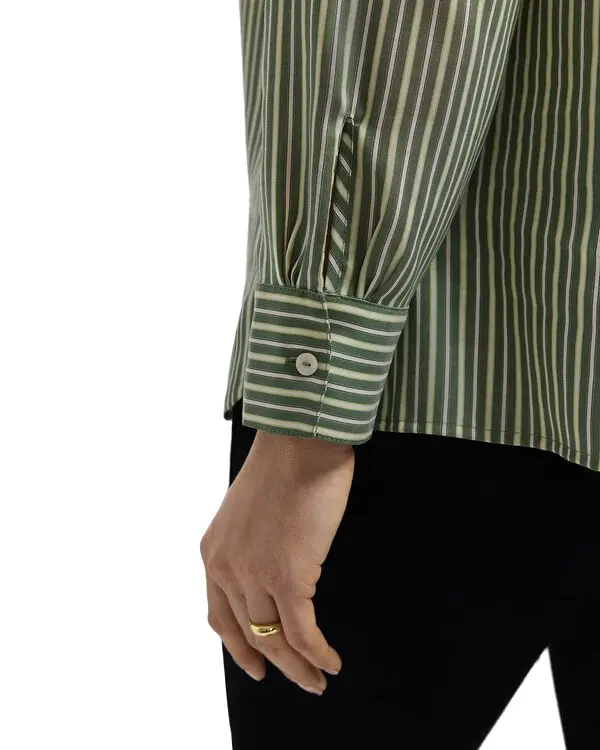 Foxcroft Sadie Shirt - Basil Multi