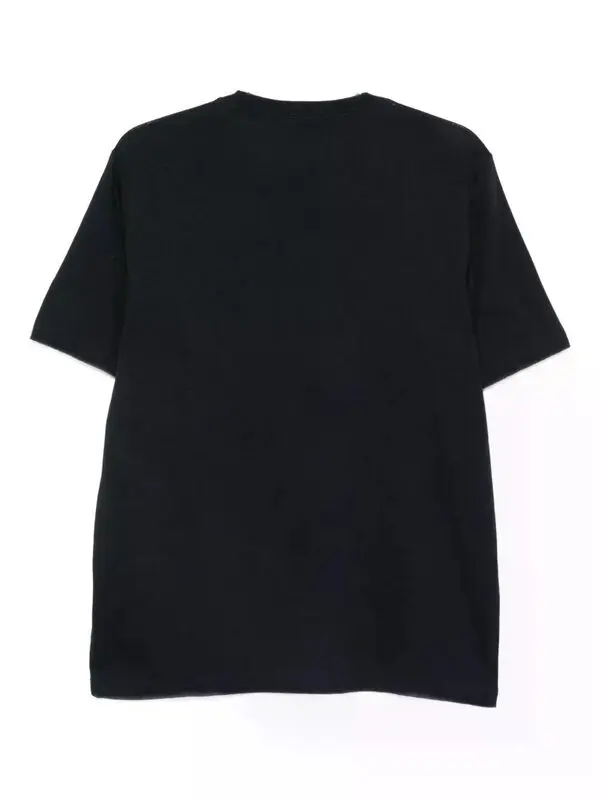 Paul Smith Four-graphic Organic-cotton T-shirt - Blue