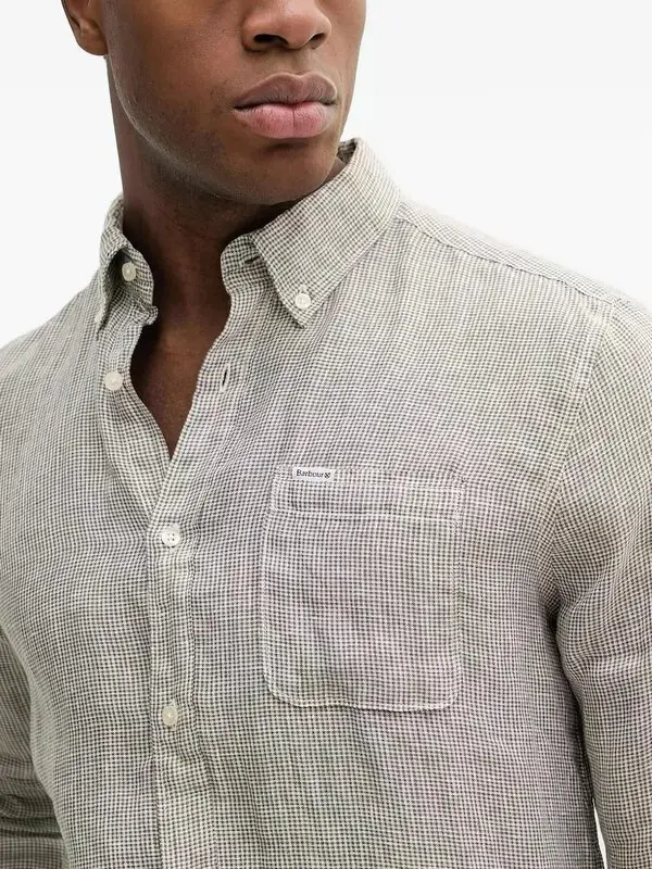 Barbour Check-lined Linen Shirt