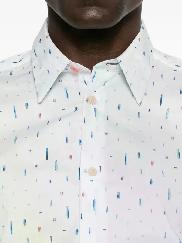 Paul Smith Freefall Printed Long-sleeve Shirt