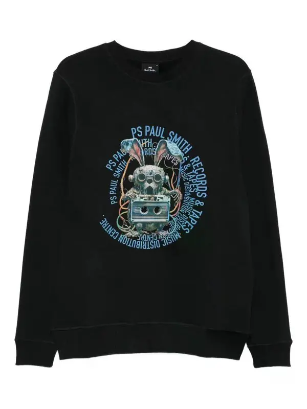 Paul Smith Rabbit-print Crew-neck Sweatshirt