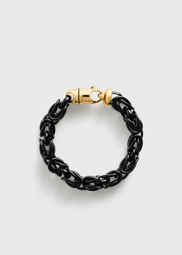 TOTEME Byzantine Chain Bracelet - Black-gold