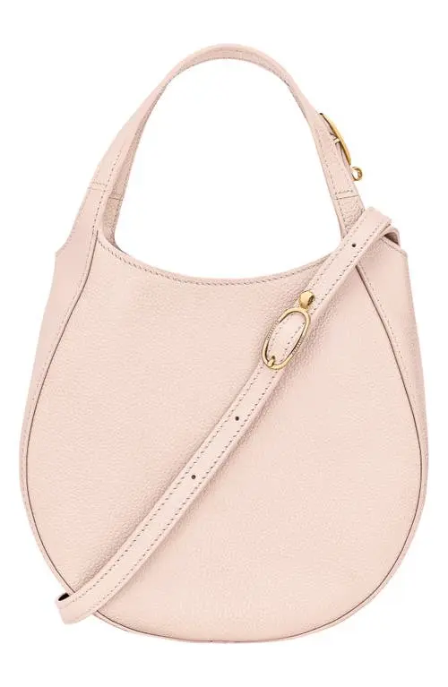 Longchamp Le Foulonné Leather Top Handle Crossbody Bag - Cream