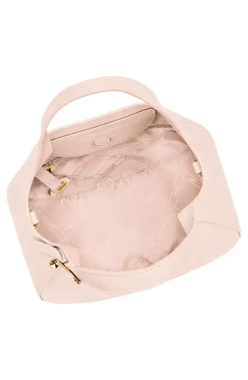 Longchamp Le Foulonné Leather Top Handle Crossbody Bag - Cream