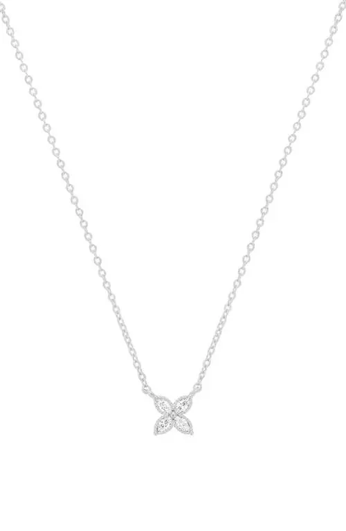 BEARFRUIT JEWELRY Alexa Flower Petal Necklace - Silver
