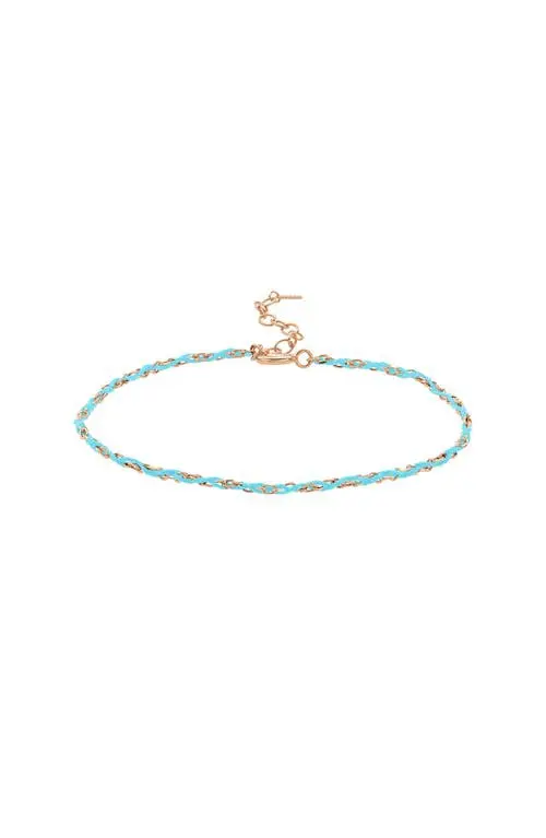 BEARFRUIT JEWELRY Sterling Silver Gold Plated Katarina String Bracelet - Mint
