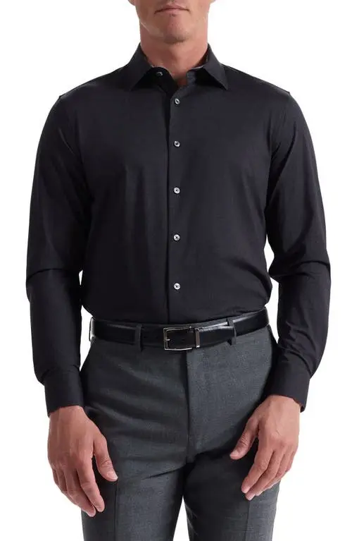Bugatchi Jimmy Ooohcotton® Button-up Shirt - Black