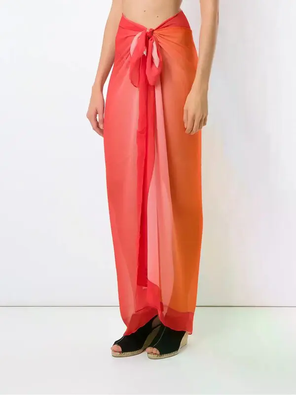 AMIR SLAMA Oversized Silk Beach Skirt