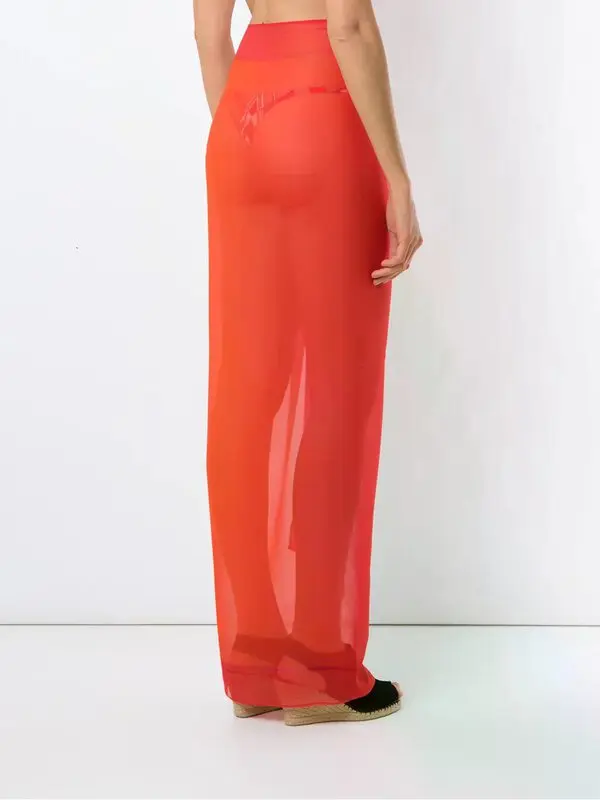 AMIR SLAMA Oversized Silk Beach Skirt