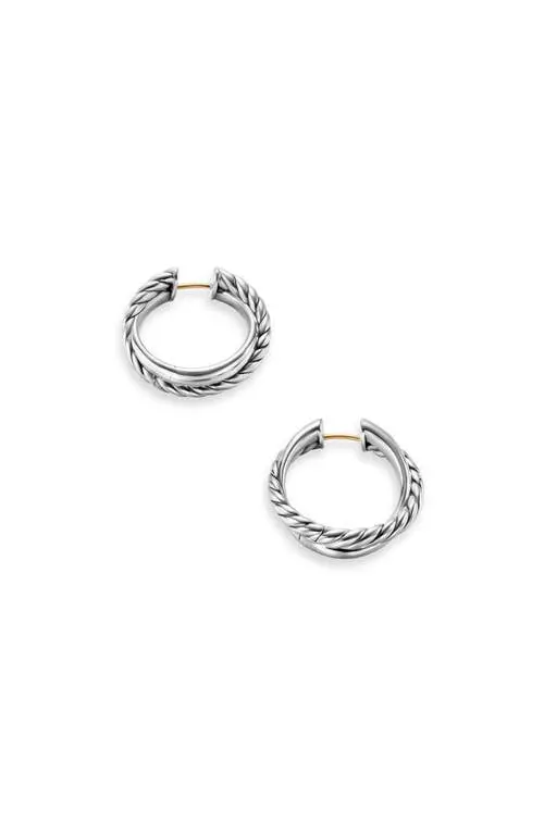 David Yurman Crossover Hoop Earrings