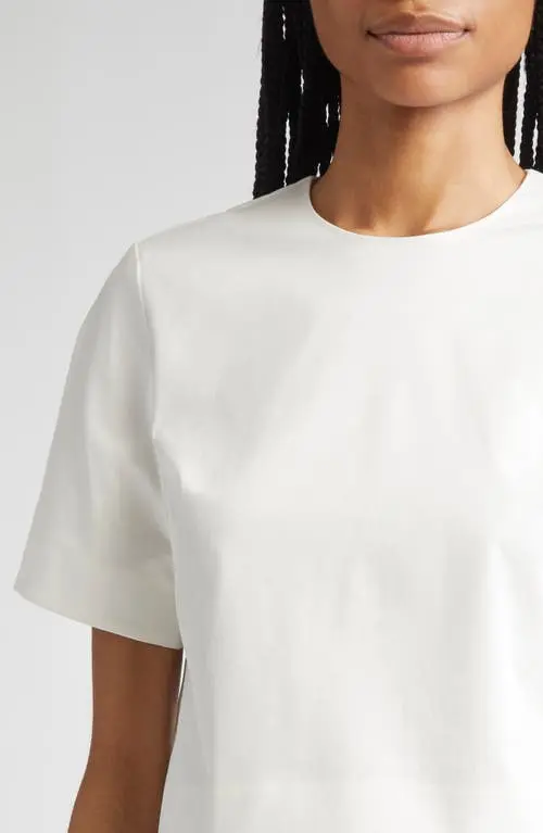 Partow Tori Stretch Cotton Crop Top