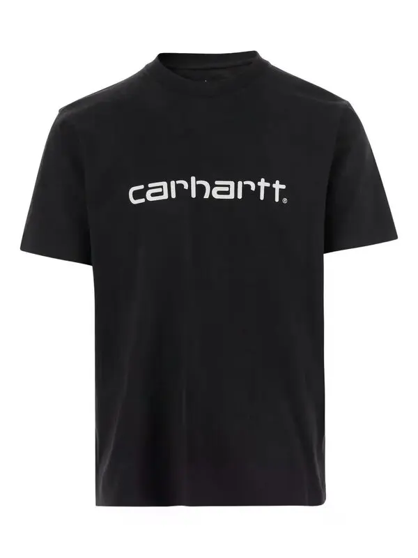Carhartt Work In Progress Script Logo-print Cotton T-shirt - Black