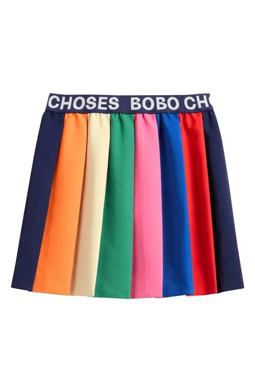 BOBO CHOSES Pleated Colorblock Skirt