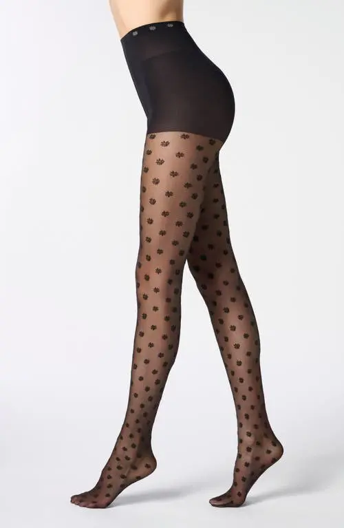 Oroblu Floral Sheer Tights - Daisy