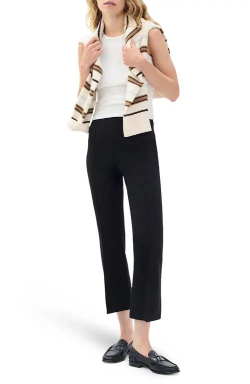 Rag & Bone Irina Ponte Kick Flare Trousers - Black