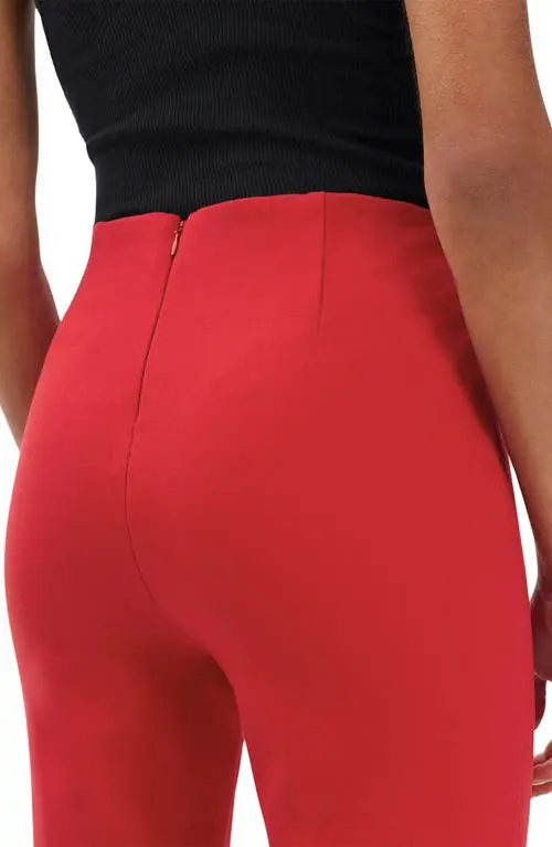 Rag & Bone Irina Ponte Kick Flare Trousers - Dark Cherry