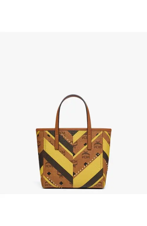 Mcm Studded Toni Top-zip Shopper