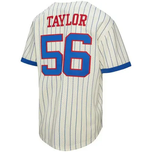 Mitchell & Ness Lawrence Taylor New York Giants Mesh Button-up Baseball Jersey