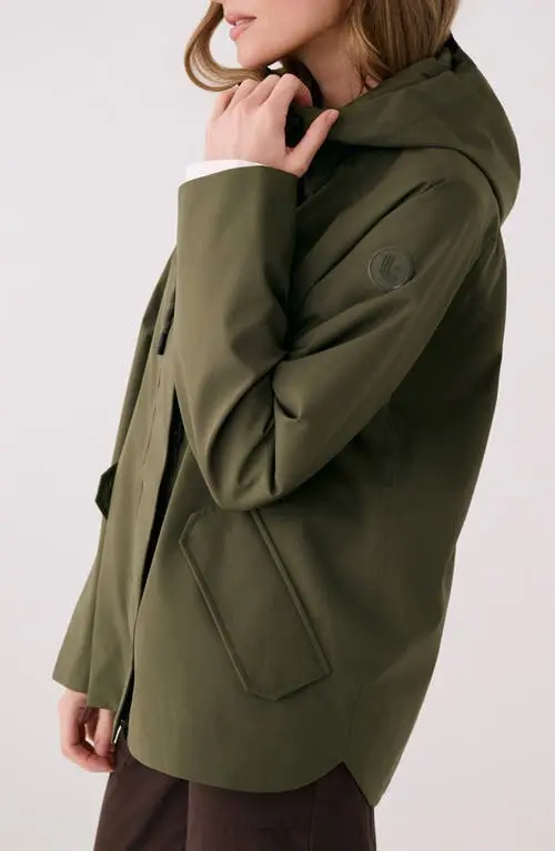 LOLE Lachine Oversize Rain Coat - Moss