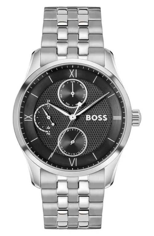 BOSS Principle Master Chronograph Watch - Black
