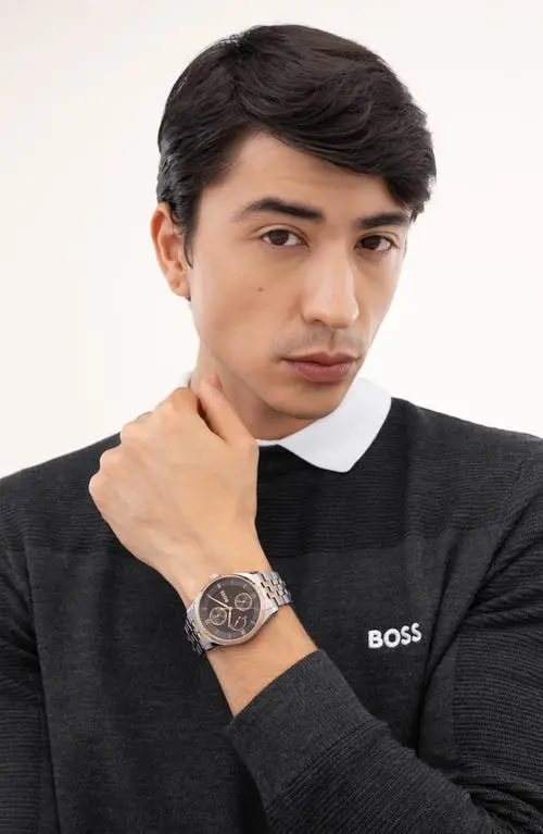 BOSS Principle Master Chronograph Watch - Gray