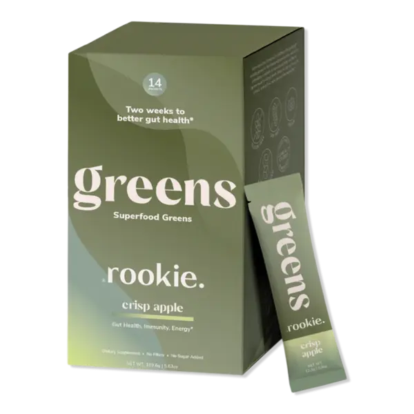 ROOKIE WELLNESS Greens & Superfoods: Gut Health + Immune Support Crisp Apple - One-color