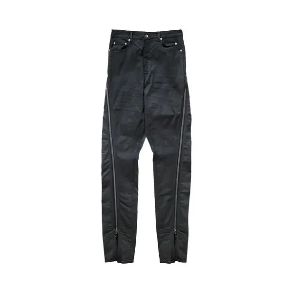 Rick Owens Bolan Banana Jeans With Zips - Black