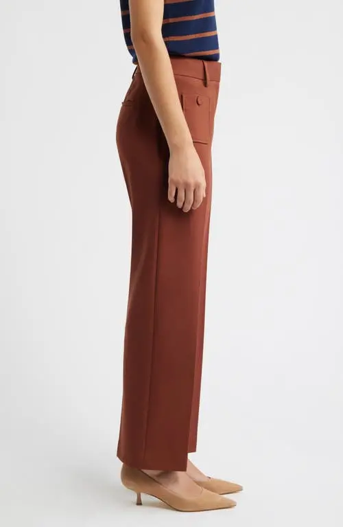 TAHARI ASL Patch Pocket Straight-leg Trousers
