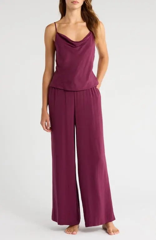 Natori Sleek Pajamas - Cherry Lacquer