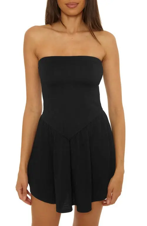 BECCA® By Rebecca Virtue Palma Strapless Cover-up Minidress - Black