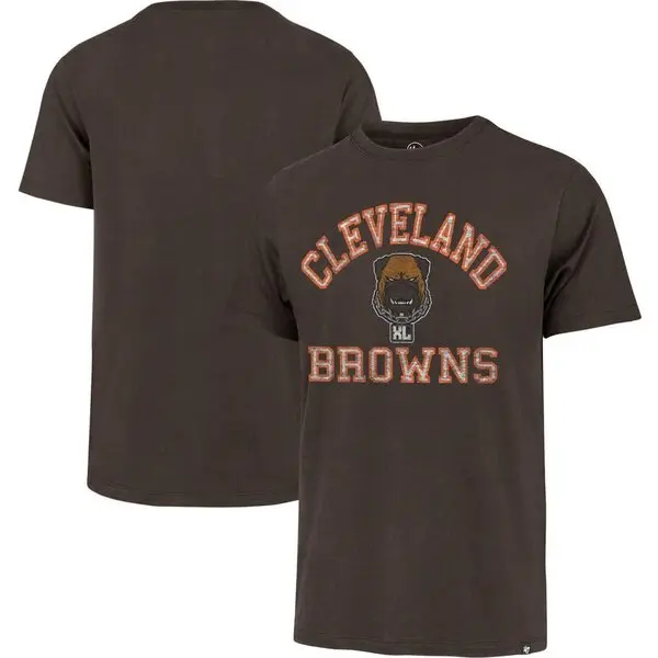 '47 Cleveland S Dawg Pound Xl All Day Franklin T-shirt - Brown