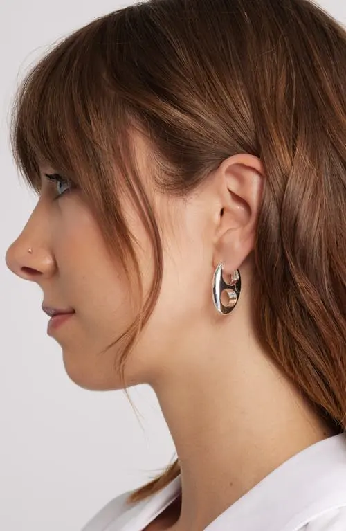 OPEN EDIT Pop Top Huggie Earrings