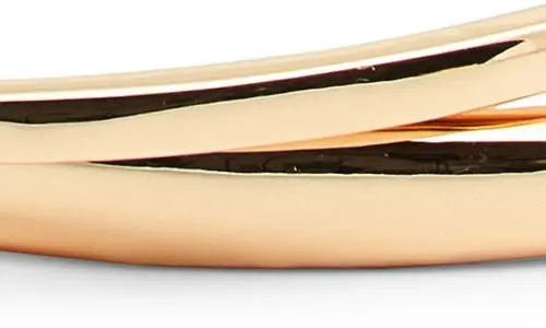 OPEN EDIT Set Of Two Pointed Oval Bangles - Gold