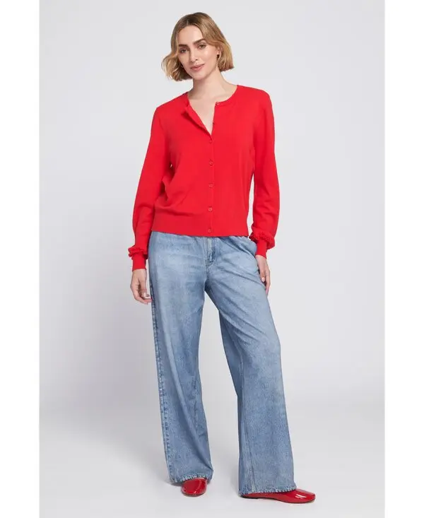 ELLE COLLECTION Fine Gauge Lightweight Cardigan